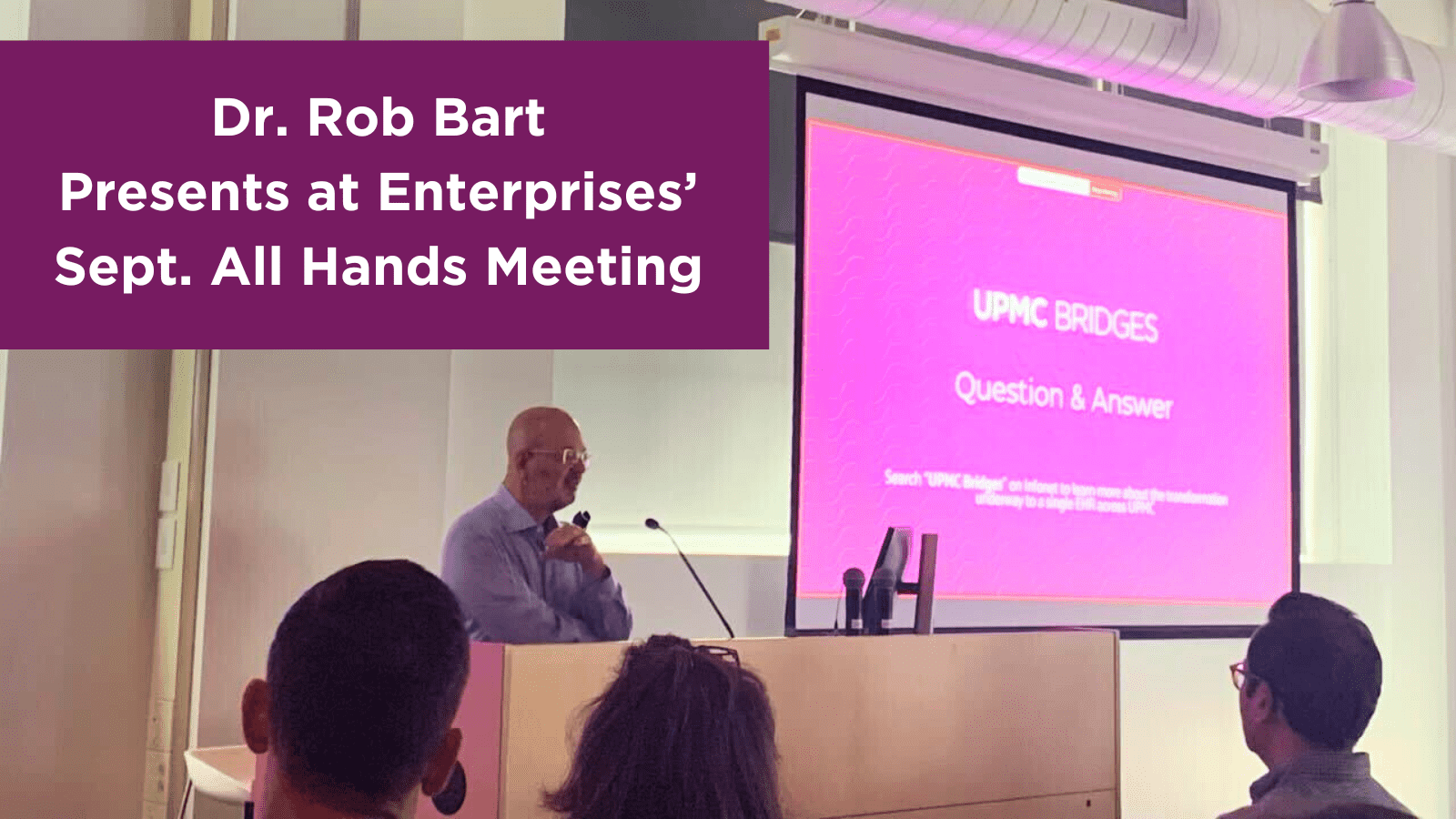 Building Bridges: Dr. Rob Bart Discusses the Progress of UPMC’s Systemwide Initiative | UPMC ...